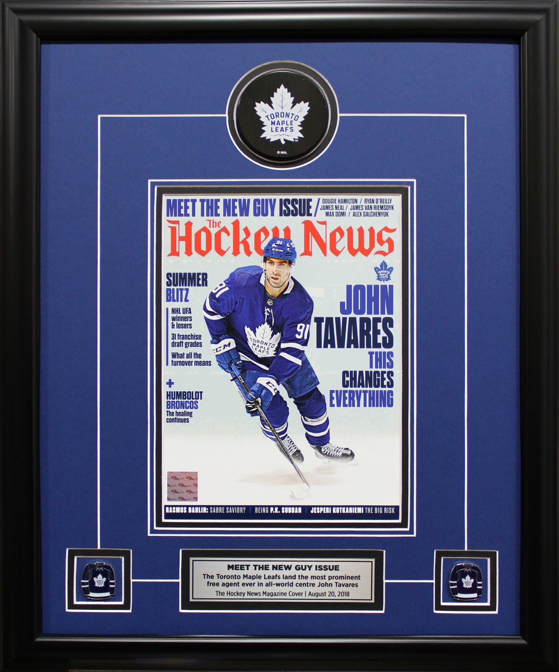 JOHN TAVARES | MEET THE NEW GUY ISSUE | FRAMED COVER – The Hockey News